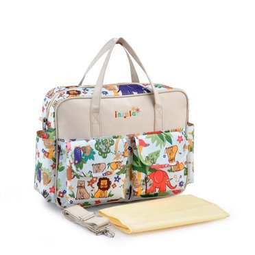 BB Gear Backpack Diaper Bag with Adjustable Shoulder Strap, Gray ...