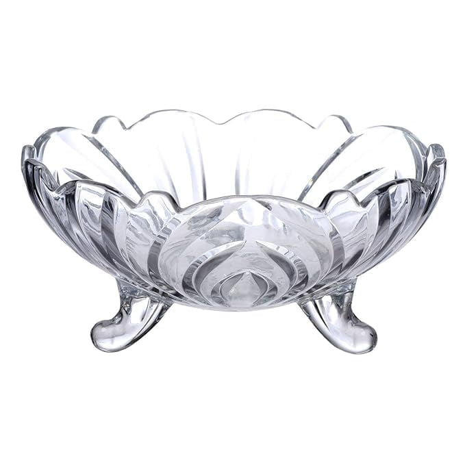 ONTRIP Crystal Touch Beautiful Designer 3 Leg Fruit Glass Bowl for ...