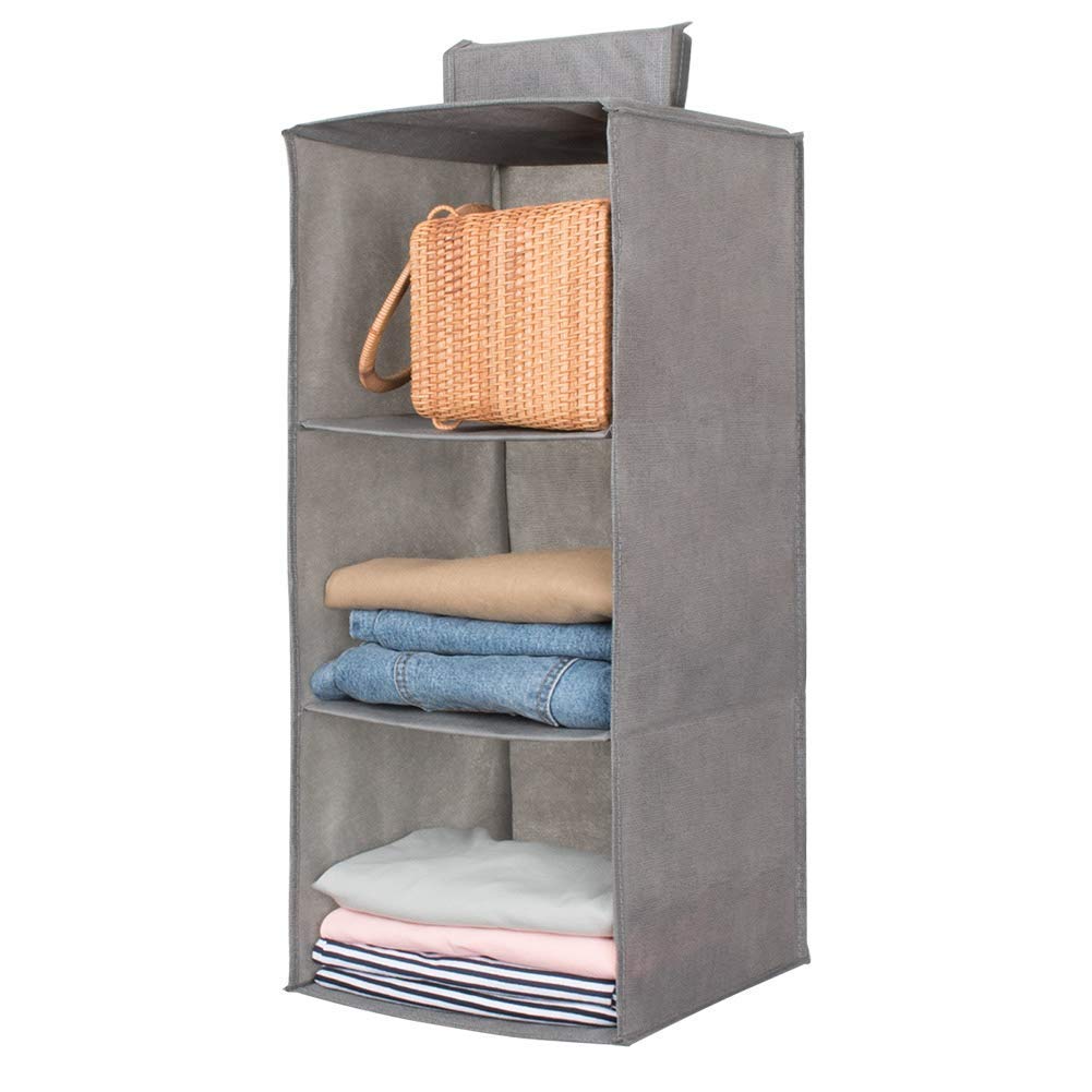 ONTRIP Foldable Hanging Storage Organizer 3 Layer NonWoven ...
