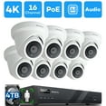 ONWOTE 16CH 4K 8MP Outdoor Home Surveillance System, AI-Human-Detection ...