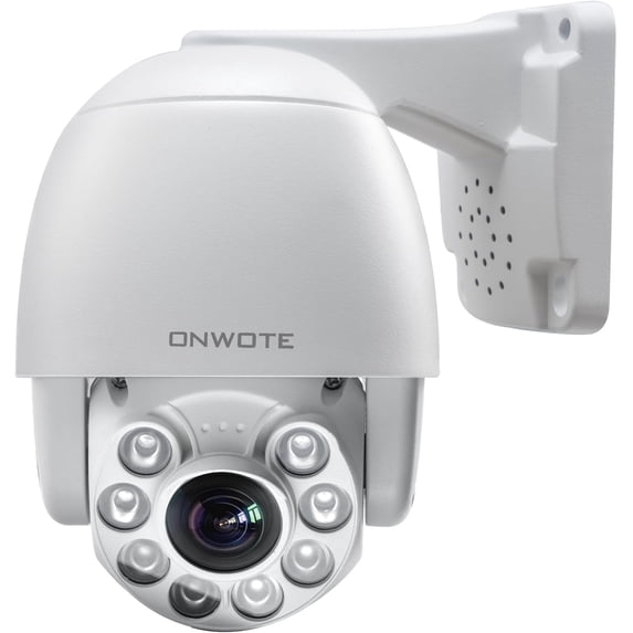 ONWOTE 4K 8MP PTZ IP PoE Camera 2 Way o, 355° Pan 92° Tilt 5X Optical Zoom, 2.7-13.5mm Motorized ...
