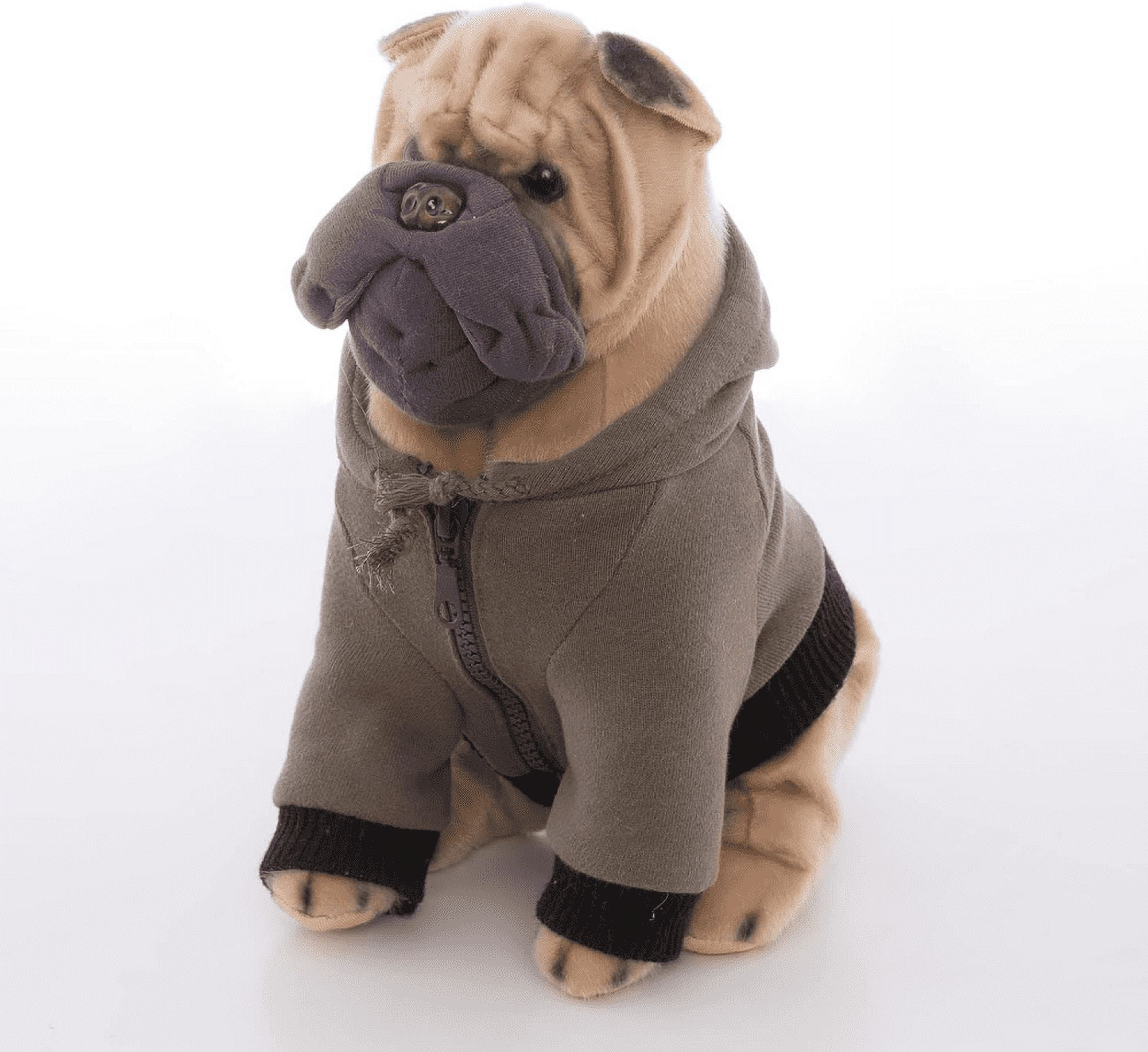 ONXE 12-Inch Stuffed Animal Shar Pei Dog - Lifelike & Realistic Plush ...