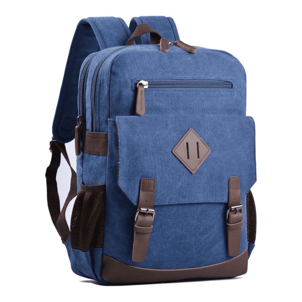 ONXE Canvas Vintage Laptop Backpack for Women Men, College Bookbag Fits ...