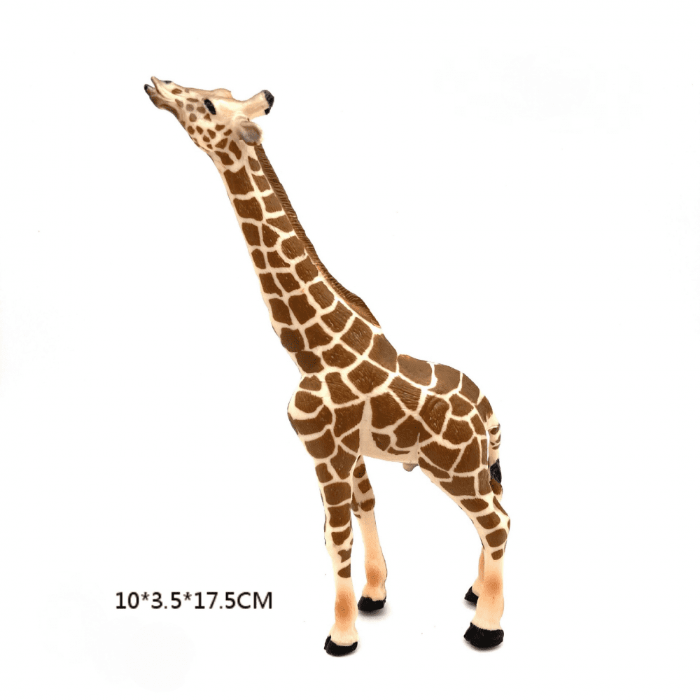 ONXE Giraffe Toy Figurines Set, 4PCS Plastic Giraffe Figures and Calf ...