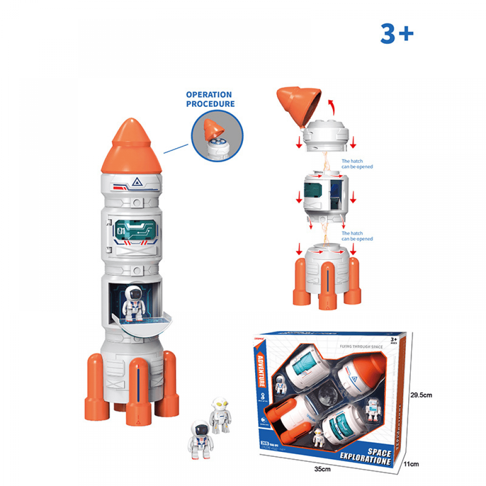 ONXE Mostop Space Toy for Kids Rocket Ship Toys with Space Shuttle ...