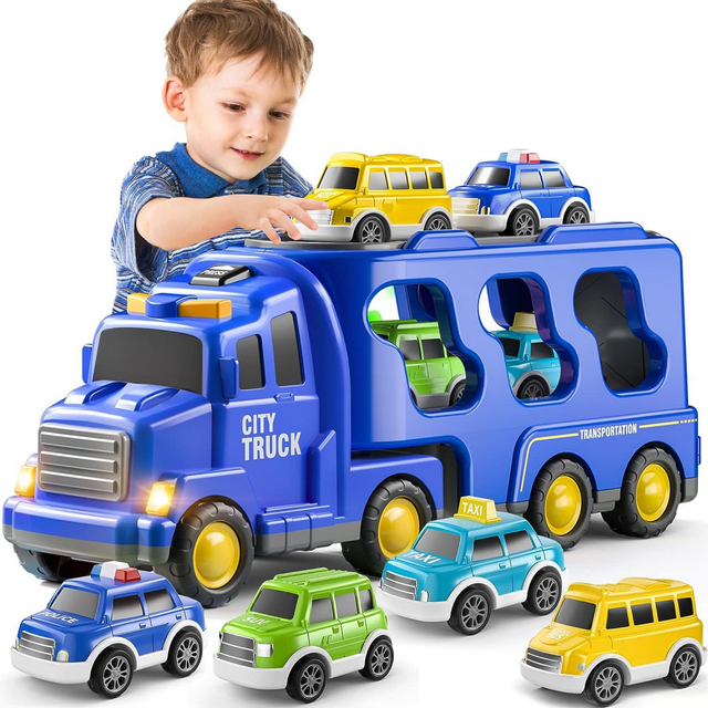 ONXE Toddler Boy Toys Cars for Toddlers 1-3 - 4-in-1 Kids Toys for 3 4 ...