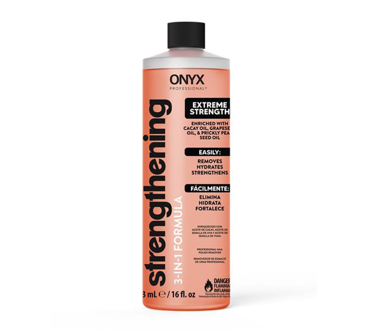 ONYX Professional Strengthening 3-in-1 Nail Polish Remover, 16 fl oz ...