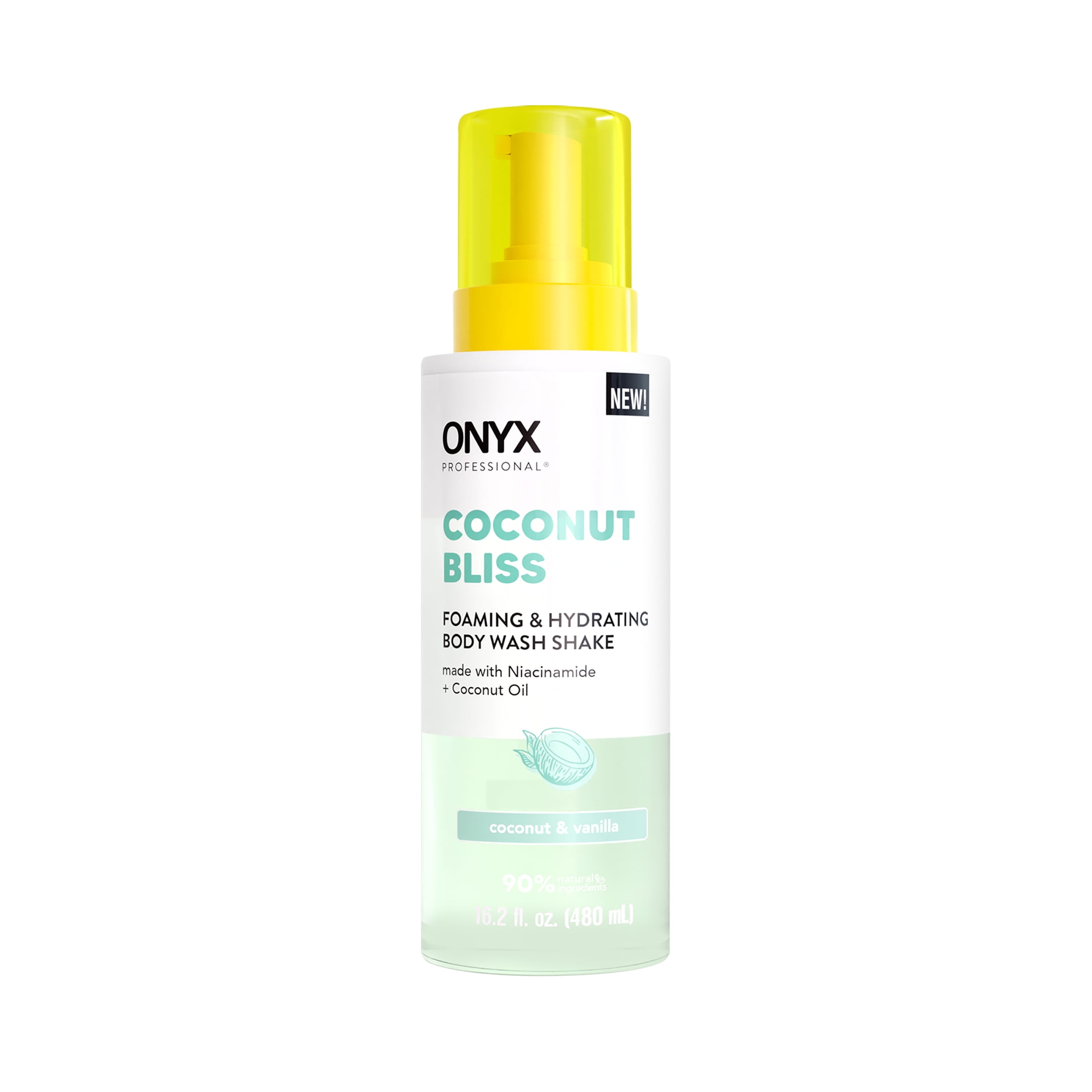 ONYX Professional Foaming & Hydrating Body Wash Shake, Coconut Bliss ...