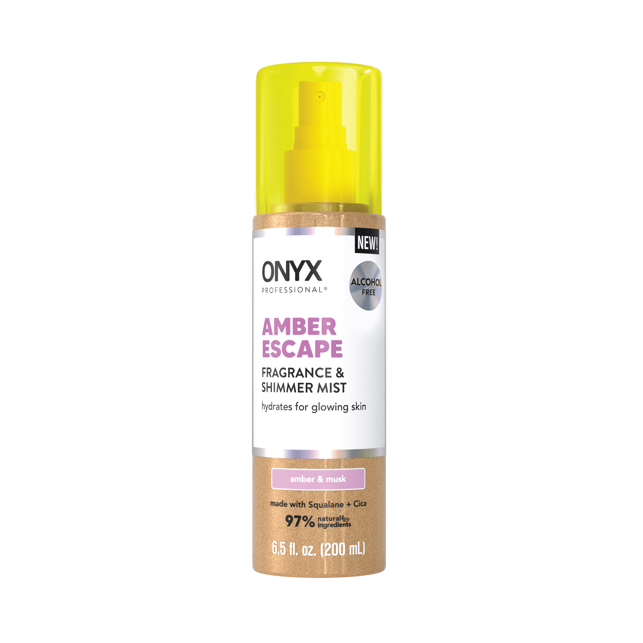 ONYX Professional® Hydrating Shimmer Hair and Body Mist, Amber Escape ...