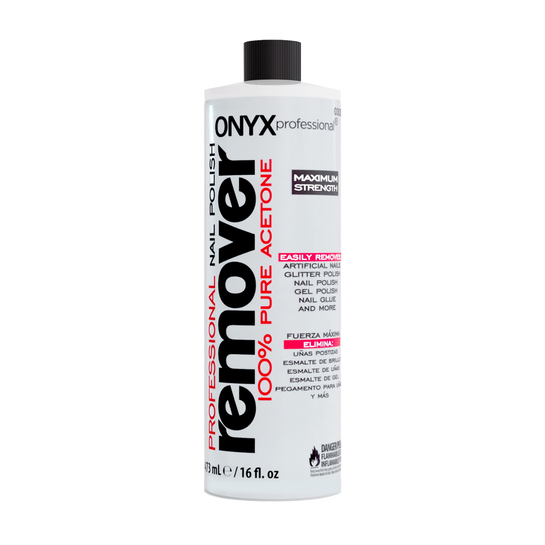 Onyx Professional 100% Pure Acetone Nail Polish Remover, Acrylic ...