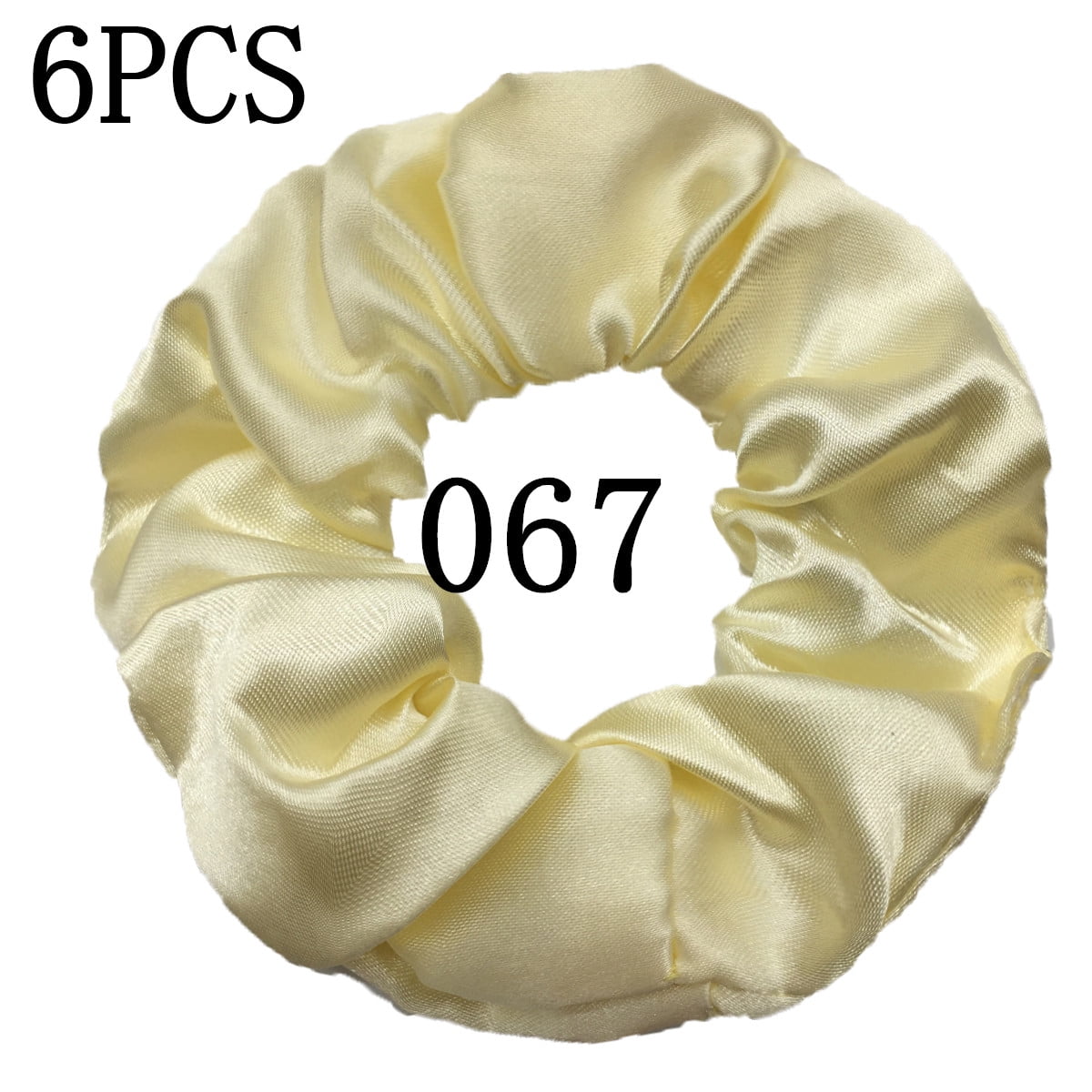 OOCA 6pcs/lot Hair Scrunchies Bands Scrunchy Ties Ropes Ponytail Holder ...