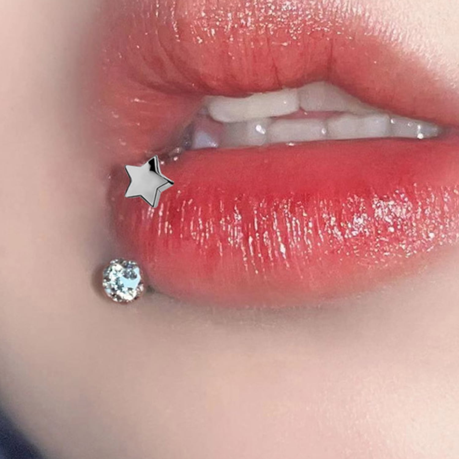 OOCA Stainless Steel Lip Ring Butterfly Star Bat Piercings Nose Rings ...