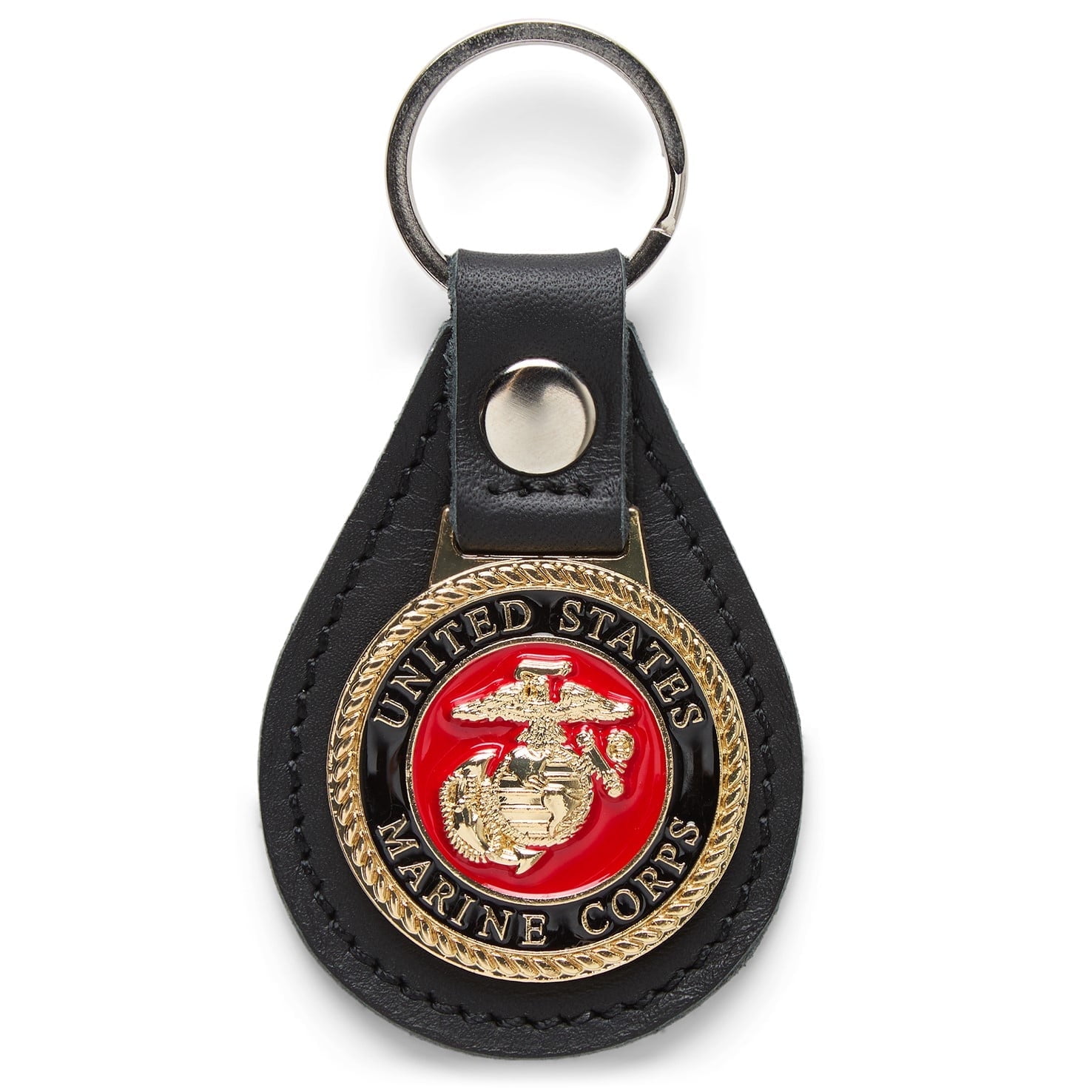 OODA Marine Corps USMC Leather Keychain - Black - Walmart.com