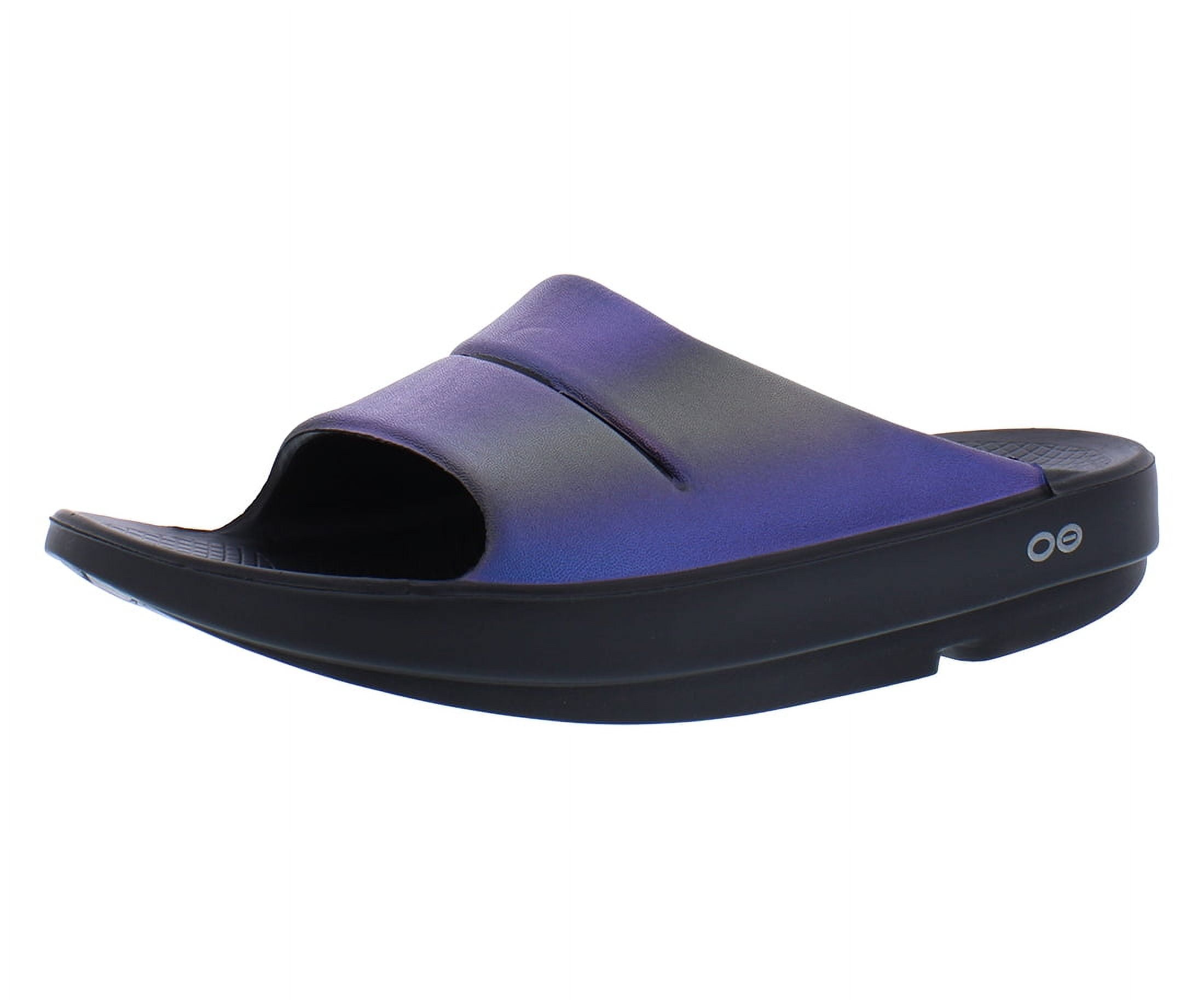 OOFOS OOahh Luxe Slide Womens Shoes Size 10, Color: Midnight Spectre ...
