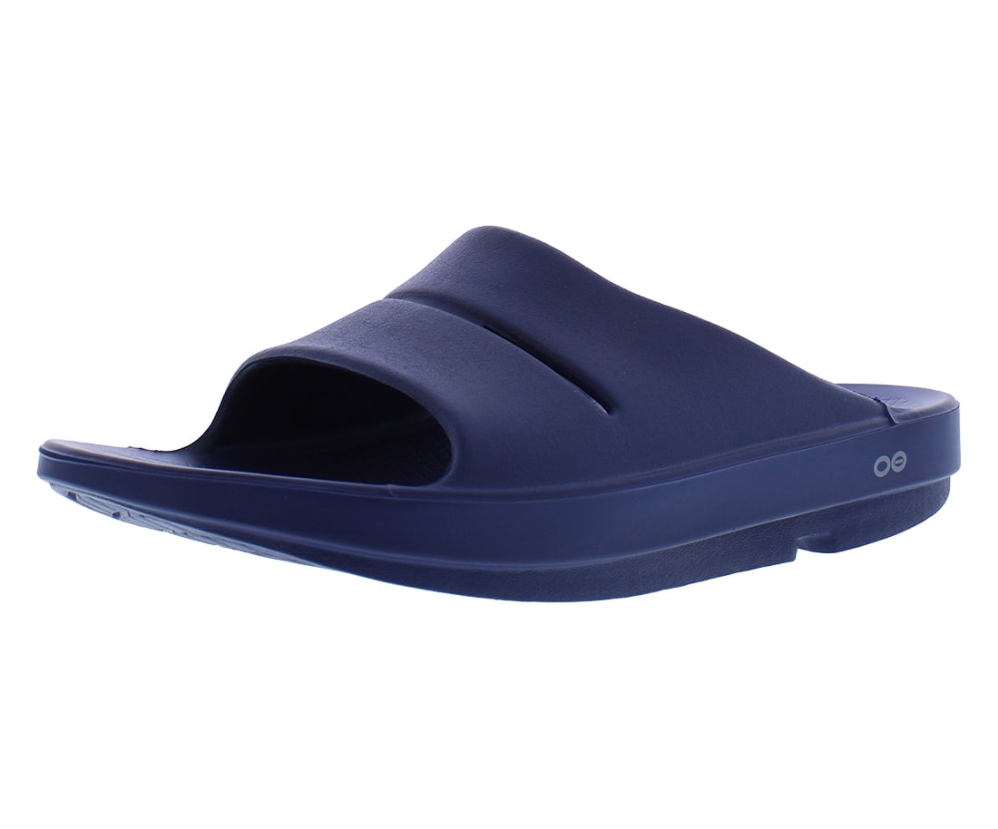 OOFOS Ooahh Slide Unisex Shoes Size 12, Color: Navy - Walmart.com