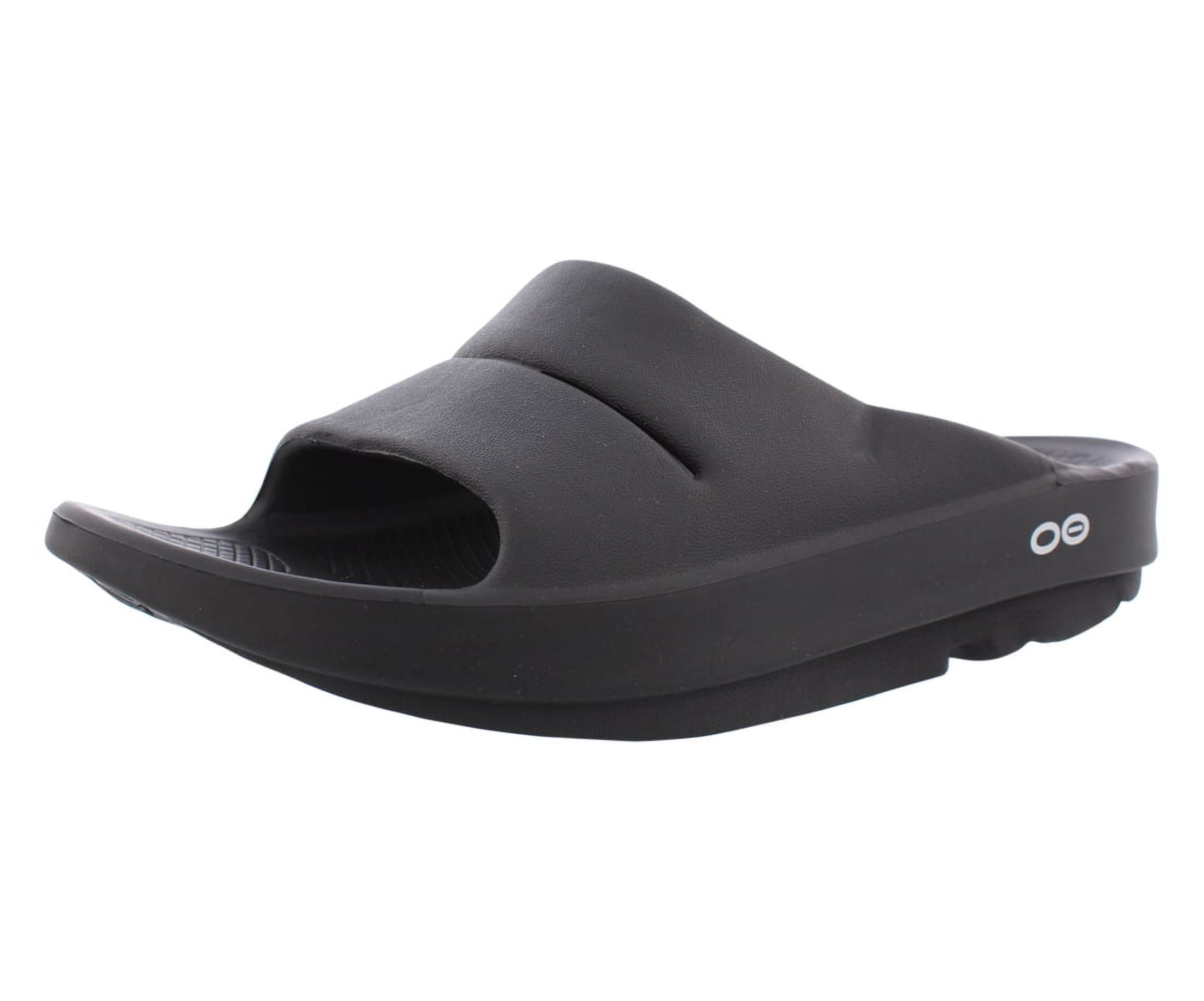 OOFOS OOahh Slide Unisex Shoes Size 11, Color: Black - Walmart.com