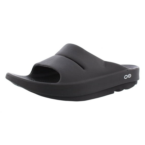 OOFOS OOahh Slide Unisex Shoes Size 11, Color: Black - Walmart.com