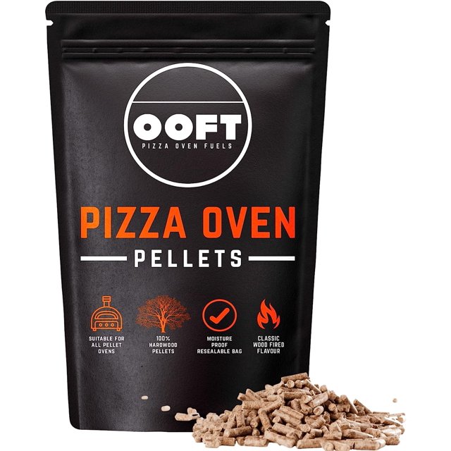 OOFT 100% Hardwood Pizza Oven Pellets - 10LB Moisture Proof Resealable ...