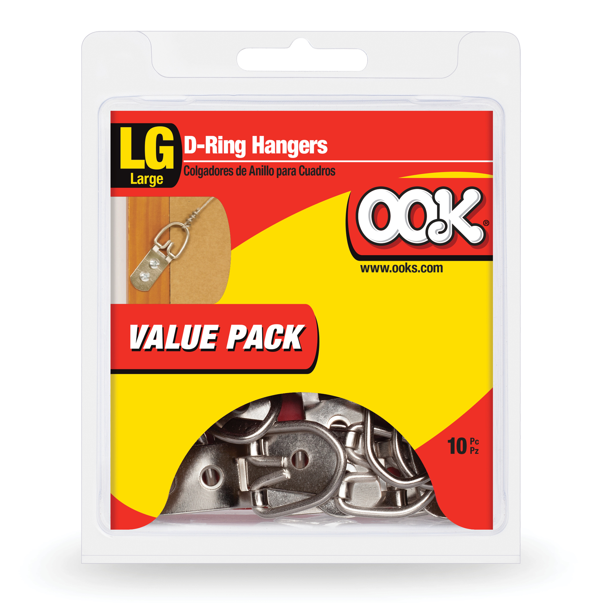 Ook ReadyScrew D-Ring Hangers, 2-Hole, 2/Pkg. - Walmart.com