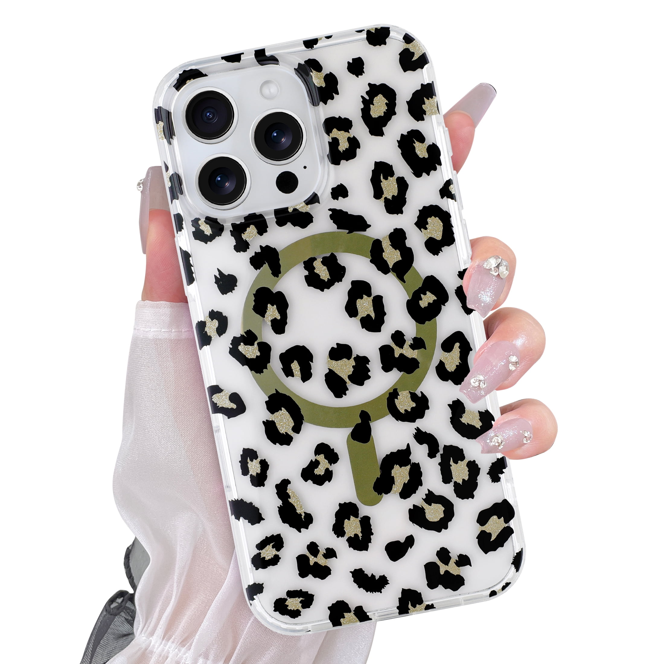 OOK Magnetic Case For iPhone 15 Pro, Compatible with Magsafe Sparkly ...