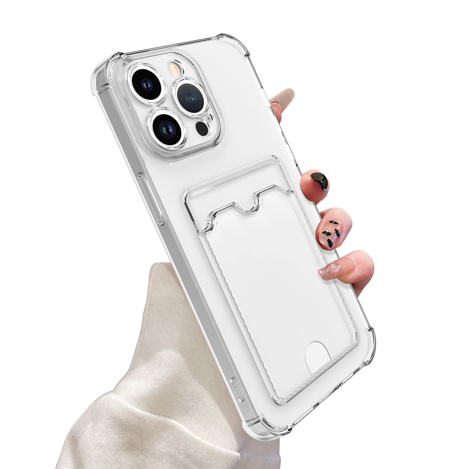 OOK Wallet Case for iPhone 13 Pro Max, Clear Credit Card Slot Holder ...