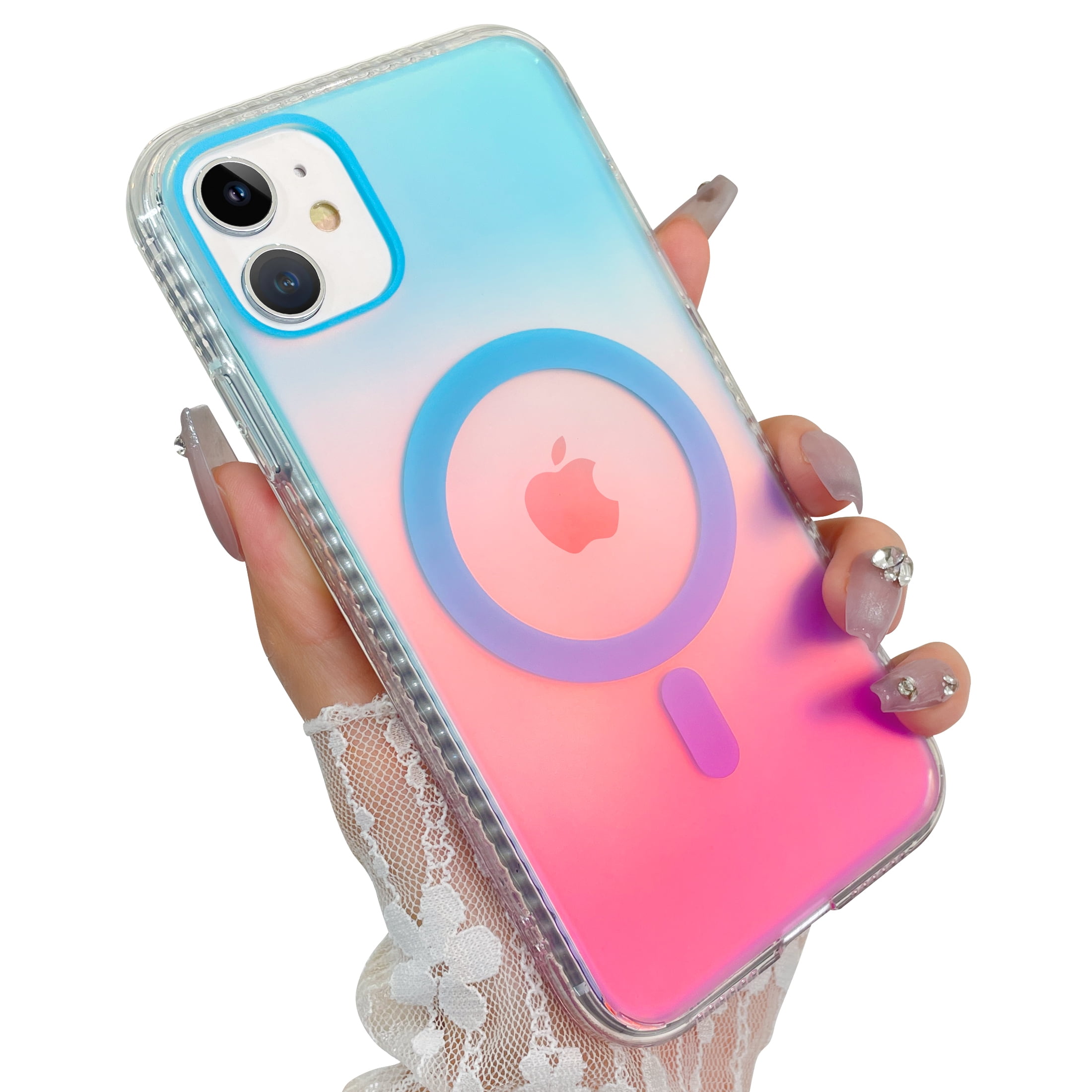 OOK For iPhone 11 Case Magnetic, Compatible with Magsafe Cute Gradient ...