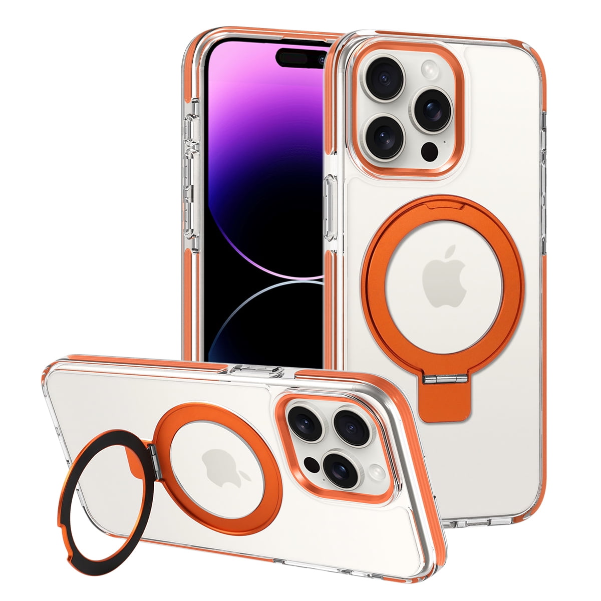 OOK For iPhone 14 Pro Max Case with Magnetic Ring Stand, Compatible ...