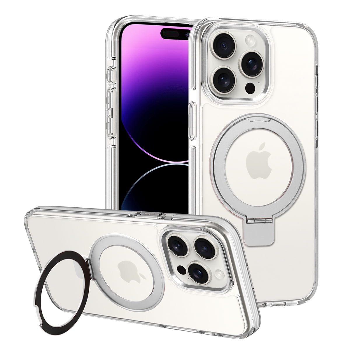 OOK For iPhone 14 Pro Max Case with Magnetic Ring Stand, Compatible ...