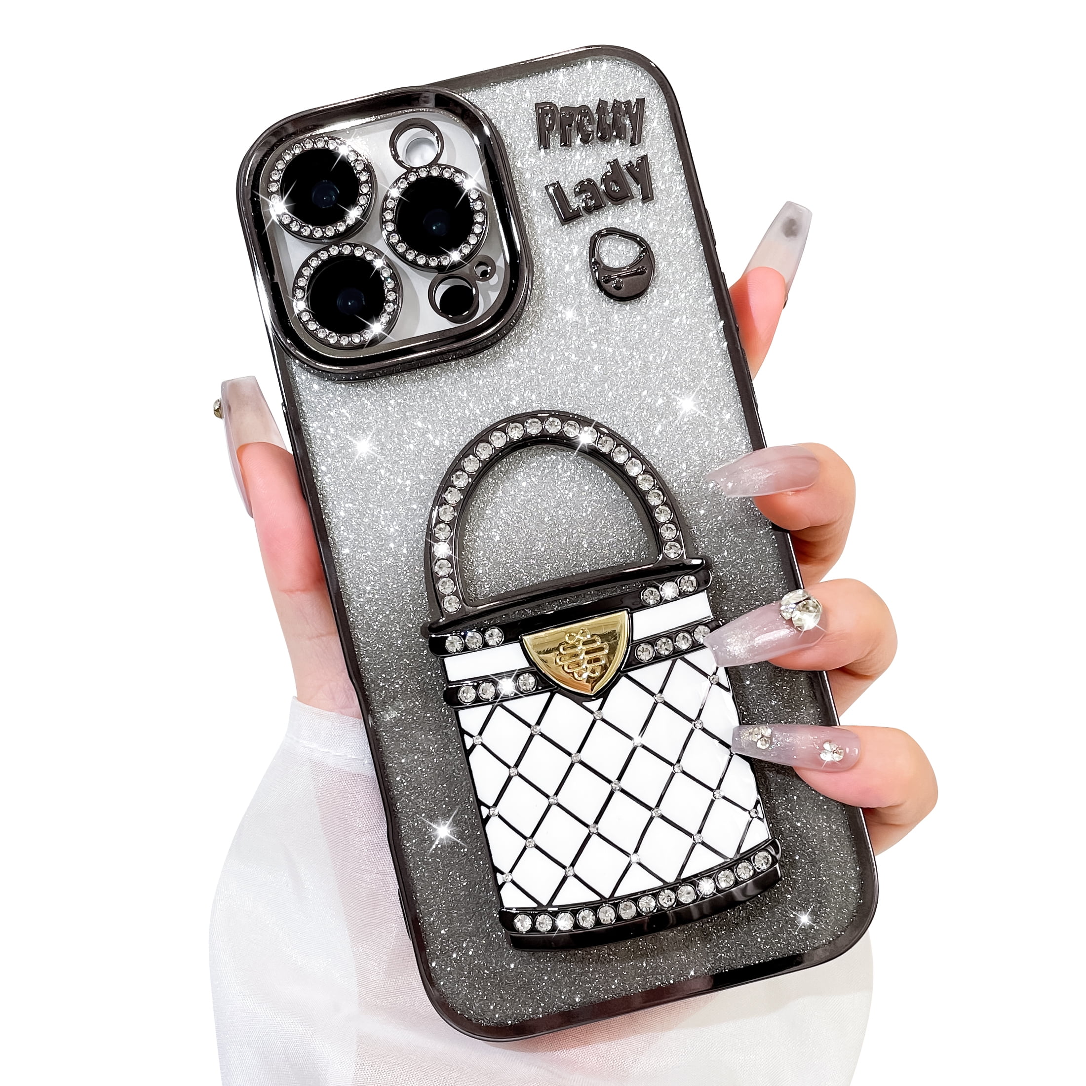 OOK For iPhone 16 Pro Max Case Bling Glitter with Screen Protector ...