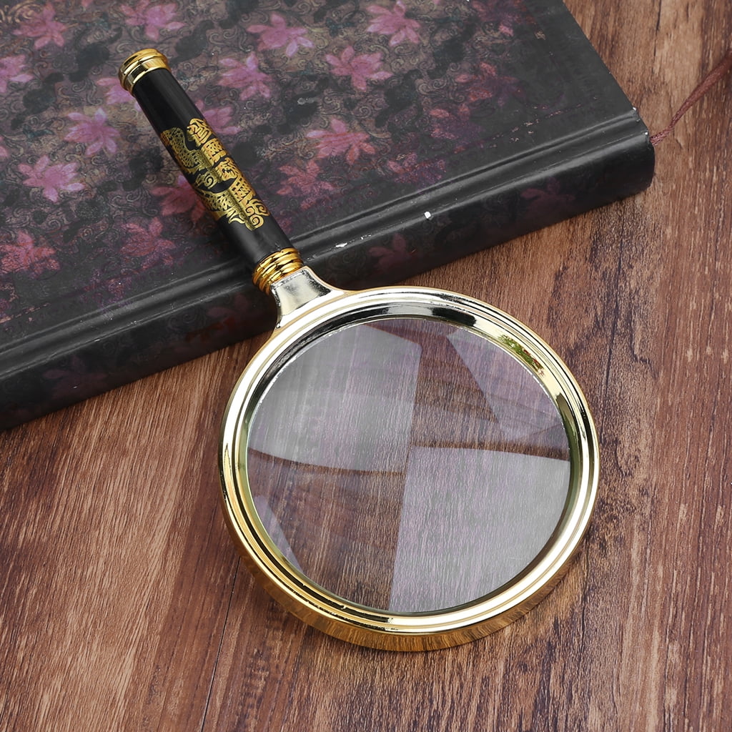 OOKWE 10X Magnifying Glass 90mm Large Magnifying Lens Handheld ...