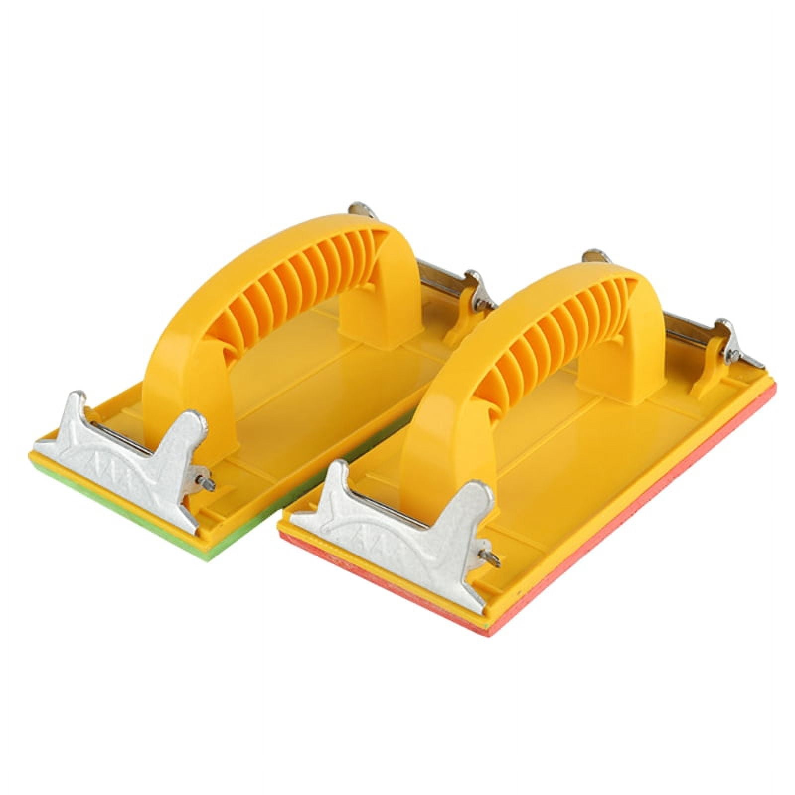 OOKWE Durable Hand Sanding Block Hand Sander w/ Sponge/Plastic Handle ...