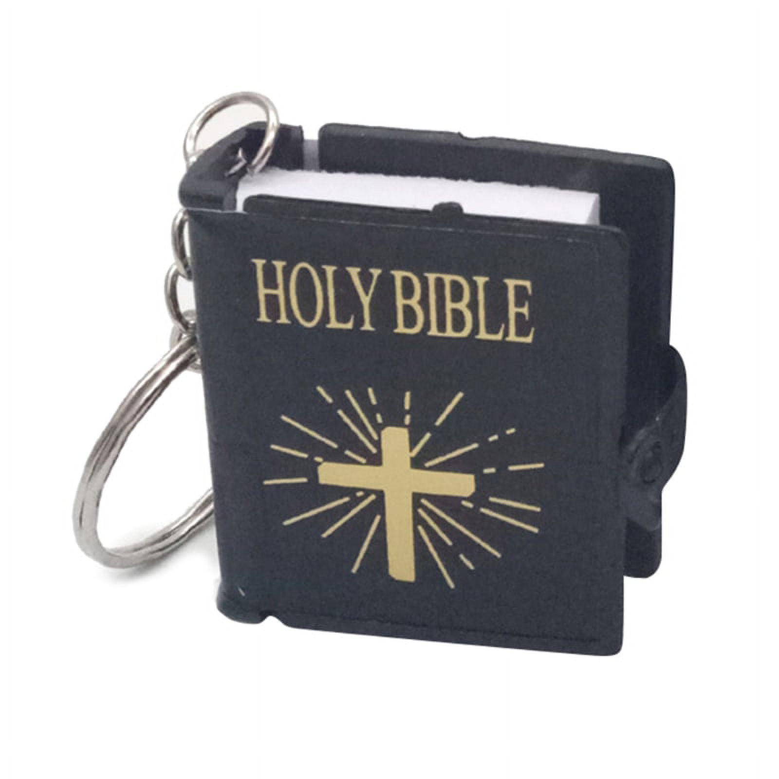 OOKWE English Version Mini Religious Christian Keychain Mini Book Key ...