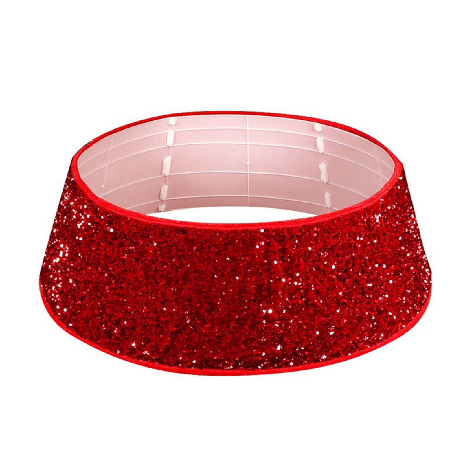 OOKWE Red Christmas Tree Collar Christmas Tree Collar Modern Tree Skirt ...