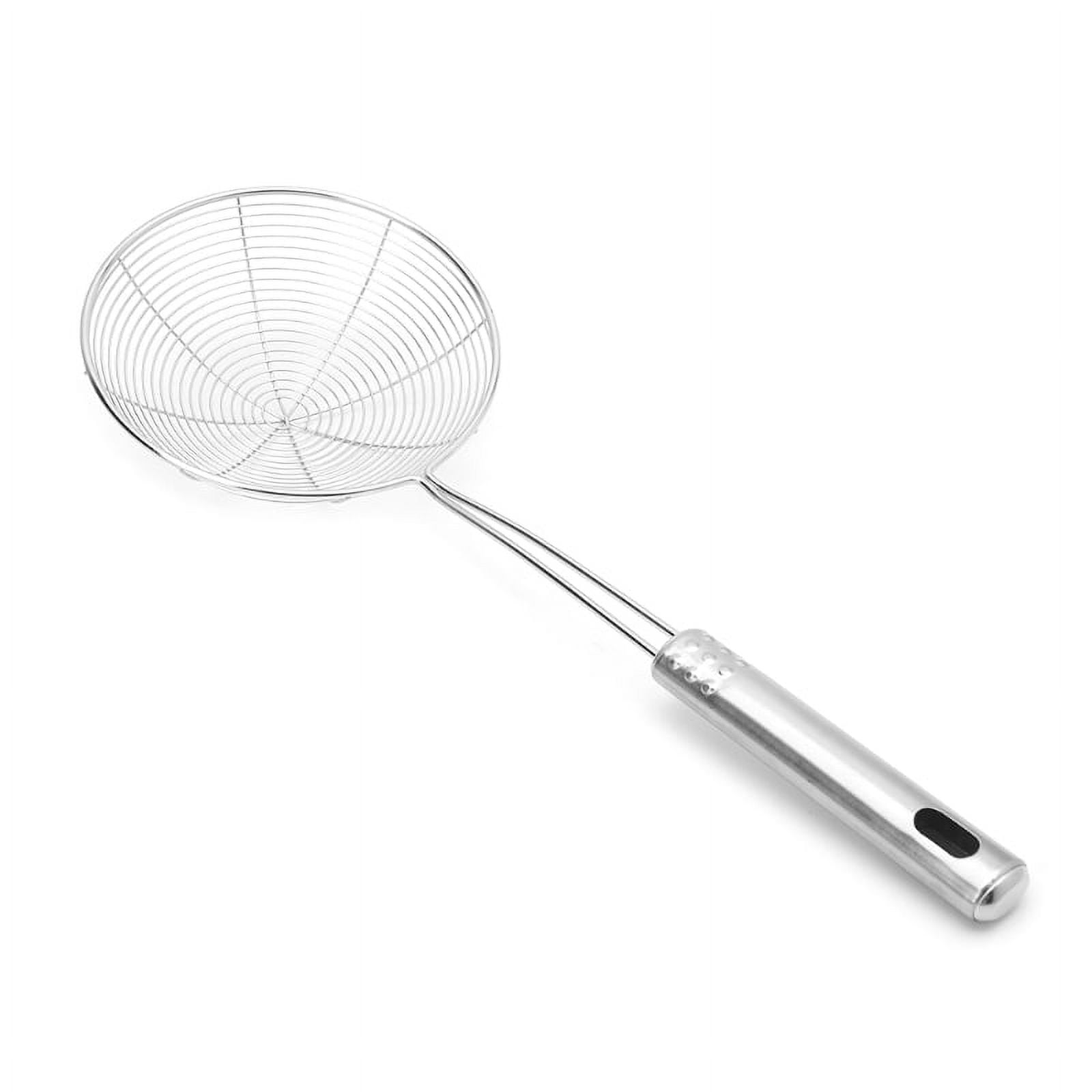 OOKWE Solid Spider Strainer Skimmer Ladle With Handle Stainless Steel ...