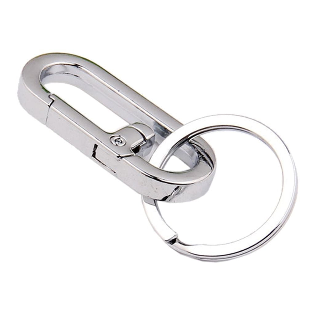 OOKWE Stainless Steel Keychain Carabiner Clip with Key Ring Car Keys ...