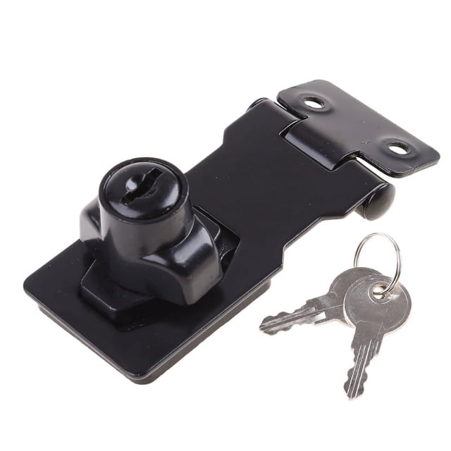 OOKWE Twist Knob Keyed Locking Safety Hasp Lock Door Locks Hasp Latch ...