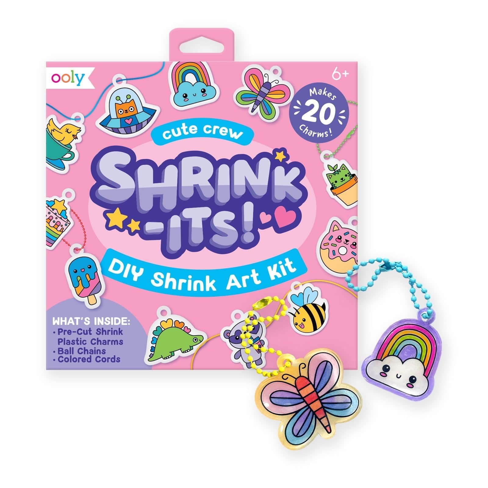 OOLY Shrink-Its! 28 PC DIY Shrinking Art Kit that Creates Charms and ...