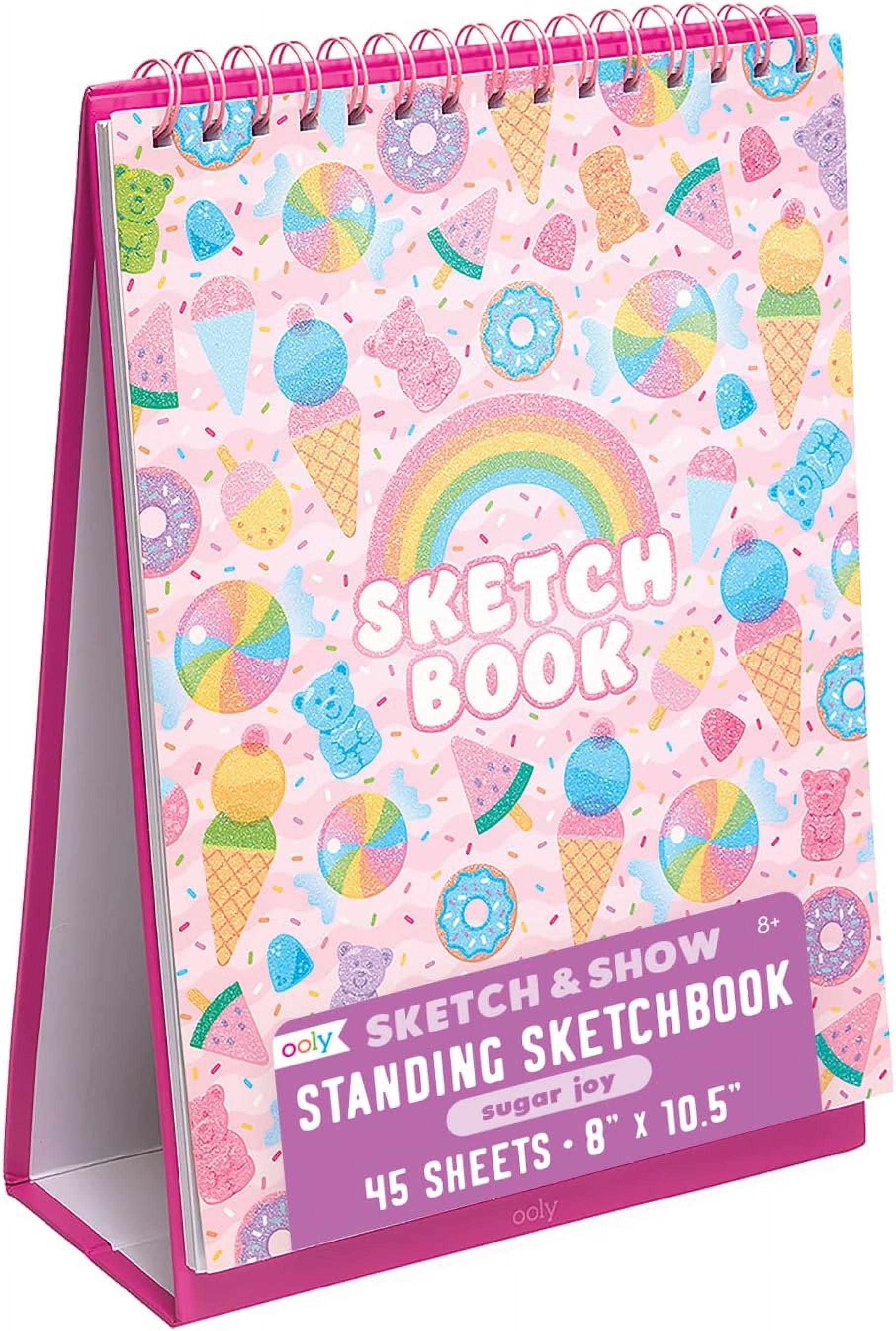 OOLY Sketch and Show Standing Sketchbook with 45 Large 10.5 x 8 Pages ...