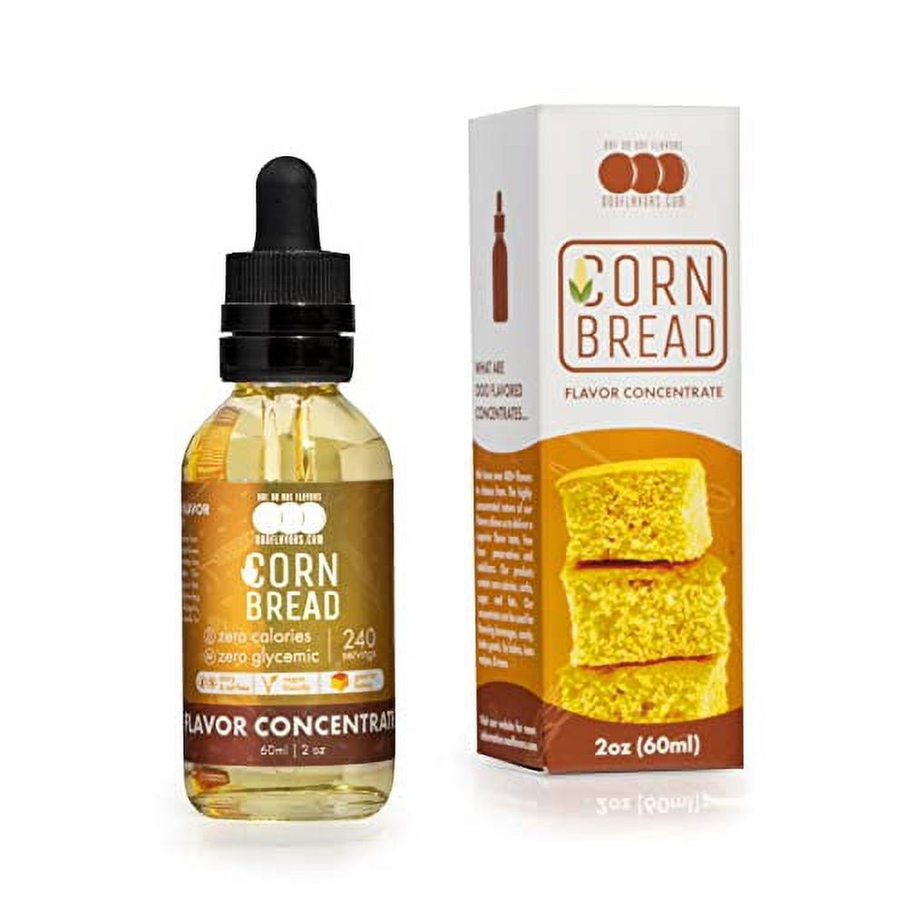 OOOFlavors Corn Bread Flavored Liquid Concentrate Unsweetened (2 oz ...