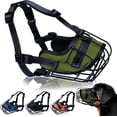 OOPSDOGGY Rottweiler Dog Muzzle Metal Wire Basket for Large Dogs ...