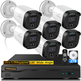OOSSXX Outdoor Indoor 5MP Video Surveillance System with DVR - Analog ...