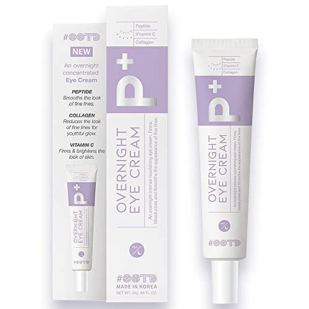OOTD Vegan Facial Eye Cream with Peptides, Vitamin C, Collagen [25 g ...