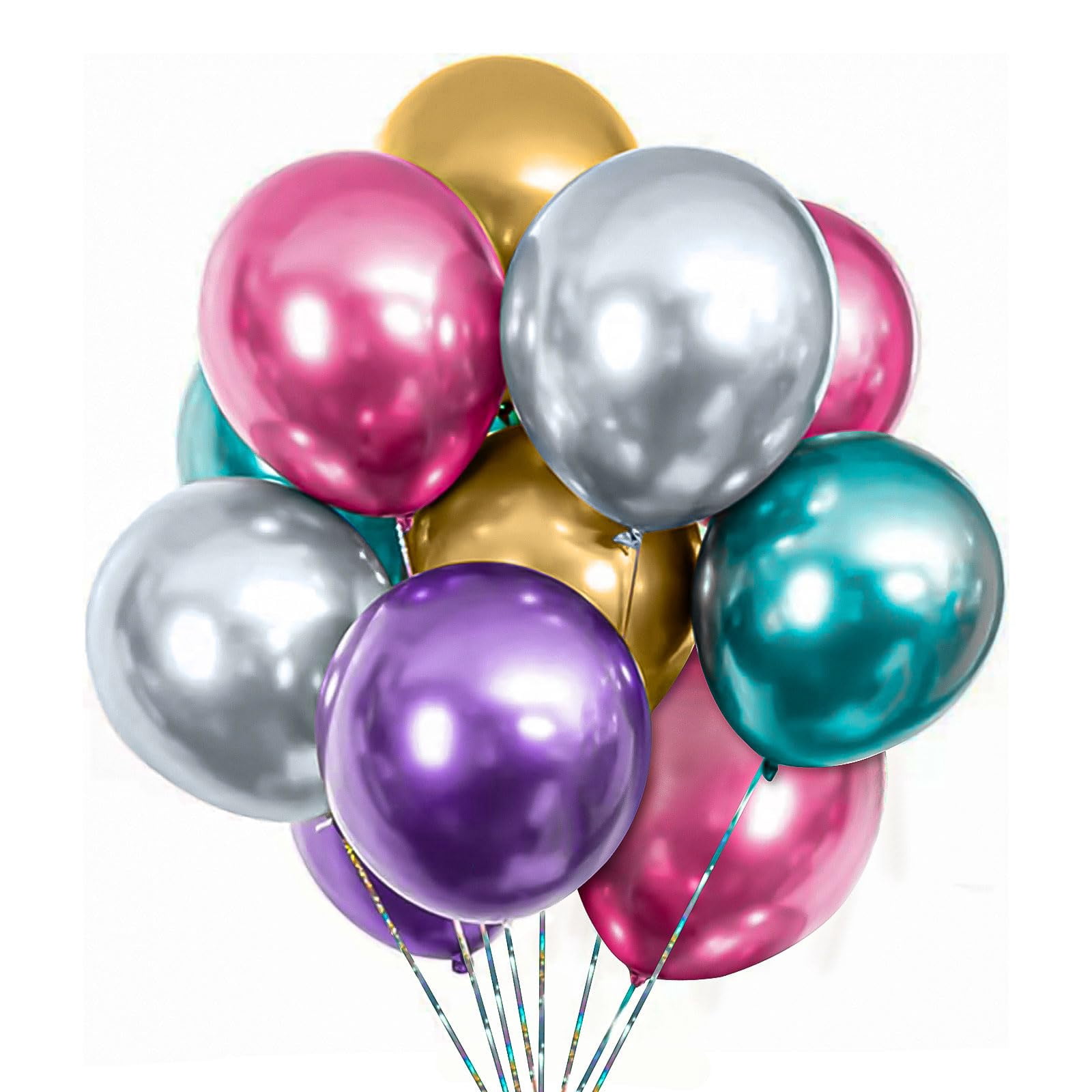OOTDAY 50PCS Balloons, Party ZS23 Balloons, Shimmering Finish Balloons ...