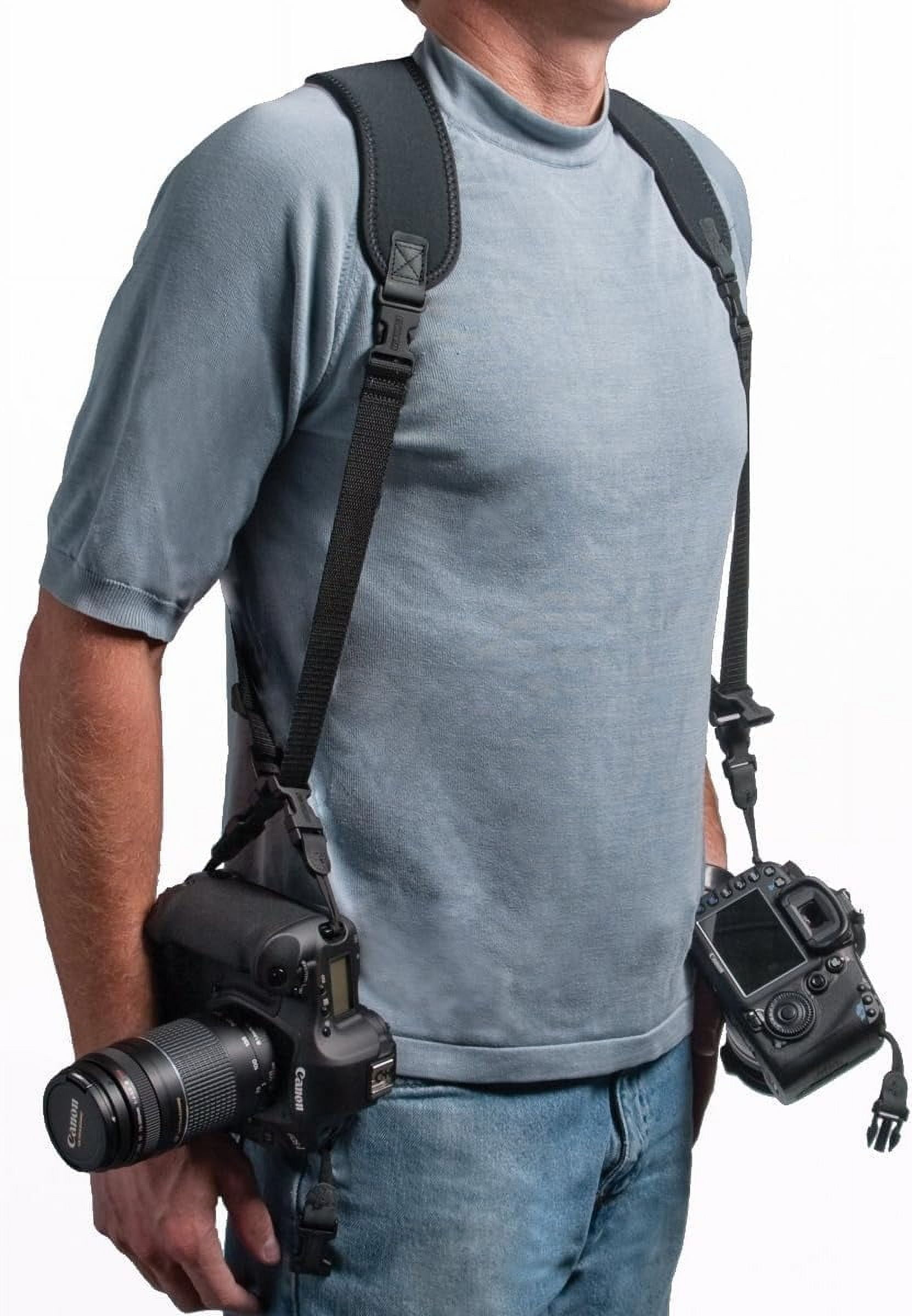 OP/TECH USA Neoprene Double Sling Camera Harness Strap for DSLR/SLR ...