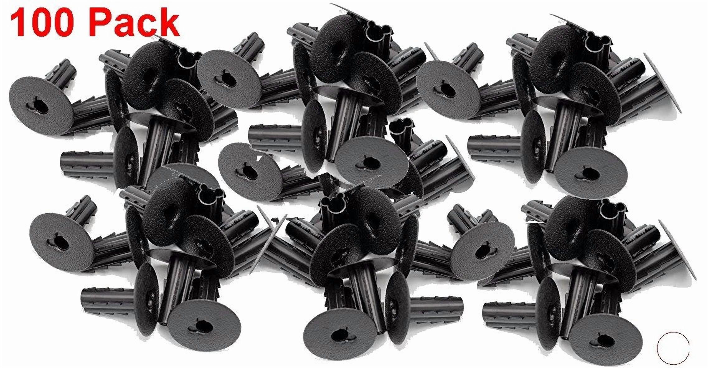 OPAL- 100 Pcs Pack Black Single Feed Thru Wall Bushing For Coax Coaxial ...