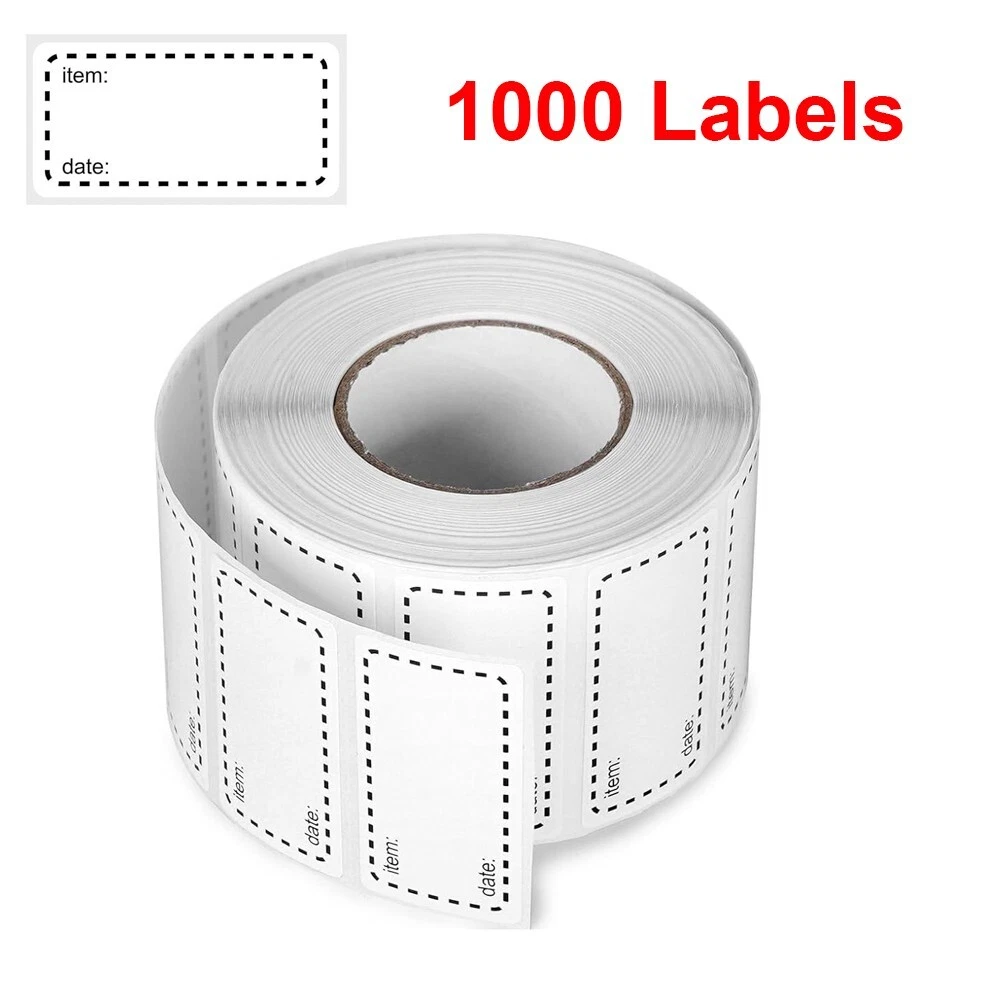 OPAL- 1000 Removable 2X1 Food Freezer Label Self-Adhesive Refrigerator ...