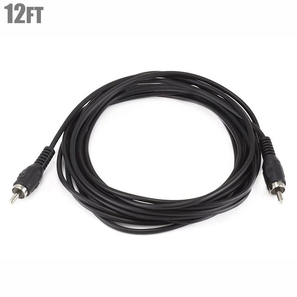 OPAL- 12Ft Rca Male To Male Audio Coax Coaxial Cable Cord Home Theater ...