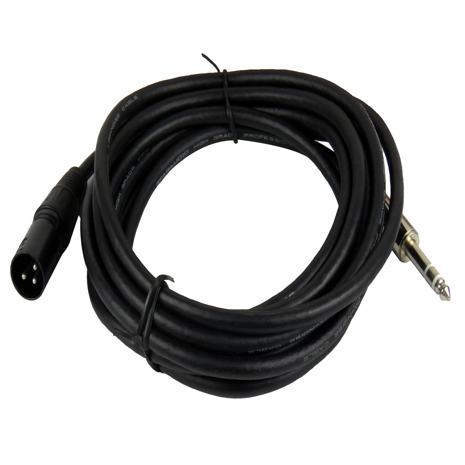 OPAL- 15Ft Xlr 3-Pin Male Cable To 6.35Mm 1/4" Stereo Mono Shielded ...
