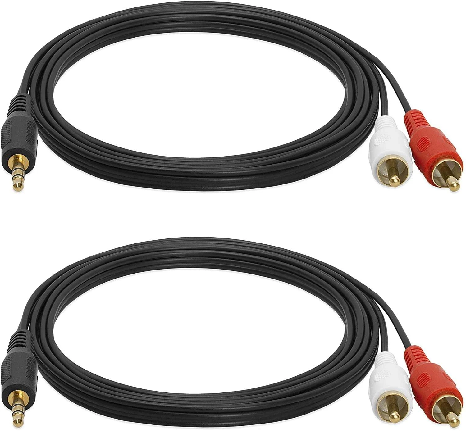OPAL- 2 Absolute 6 Feet Y Cable Splitter 1-Mini Plug 2-Rca Plugs ...