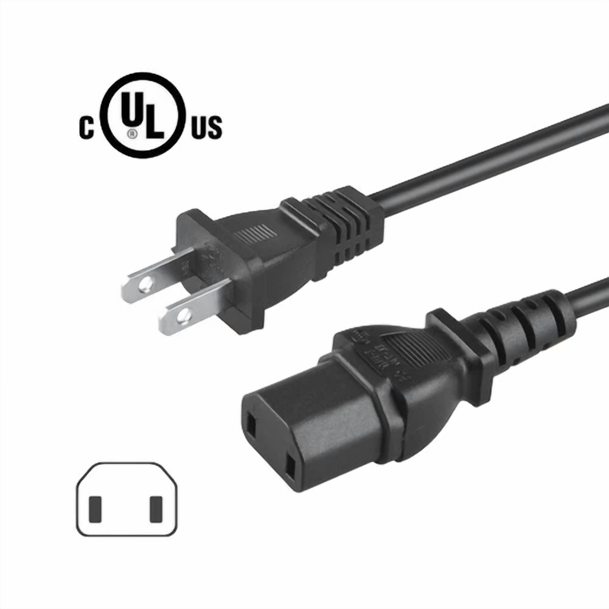 OPAL- 2-Prong Ac Power Cord For Klipsch Rw-8 Rw-10D Rw-12D Sub ...